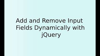 Dynamic Form Using Jquery In Php Codeigniter Add Fields Dynamically