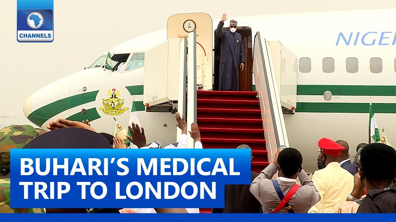 President Buhari Travels To London For Medical Check Up Youtube