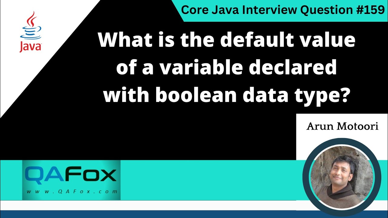 Default Value Of A Variable Declared With Boolean Data Type Core Java