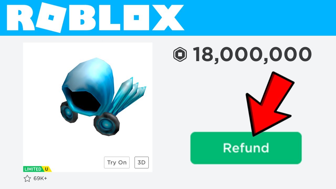 How To Refund Items In Roblox Youtube