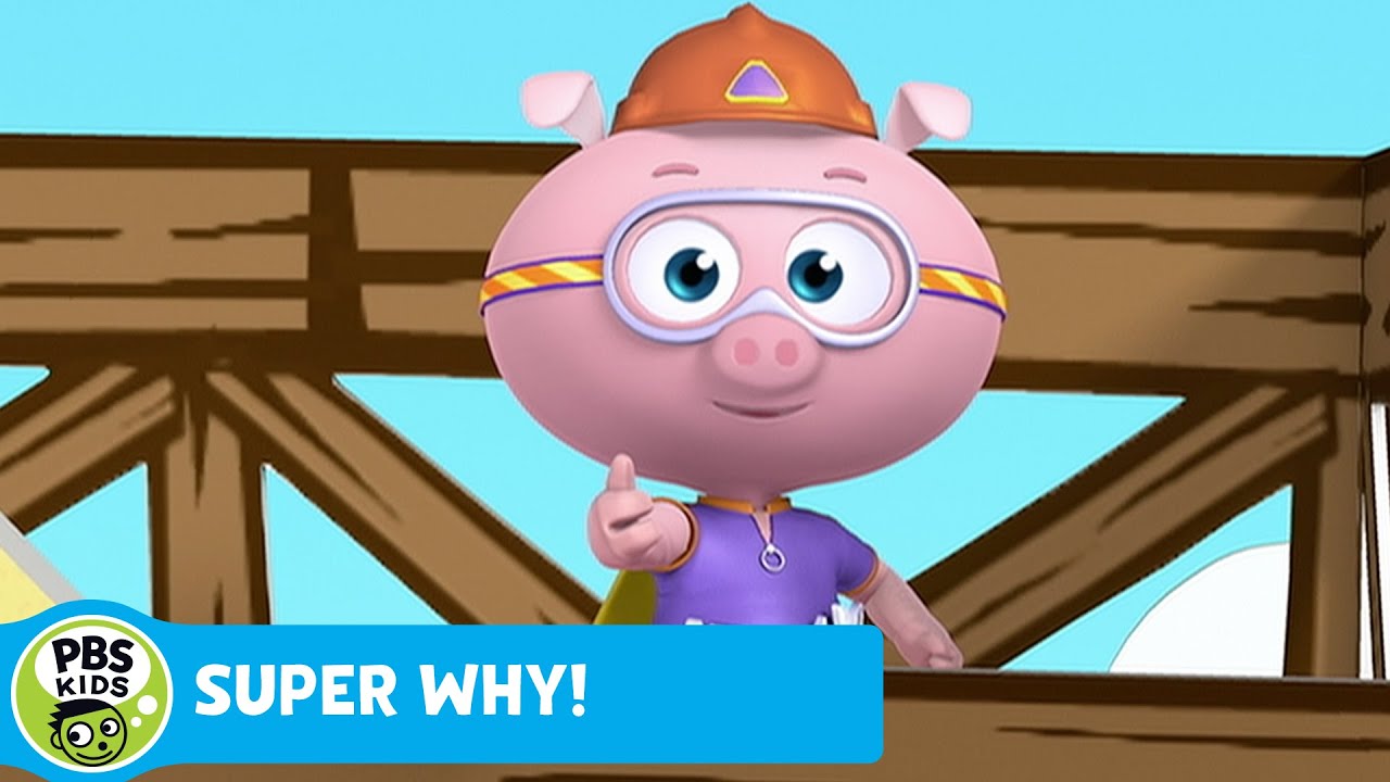 Super Why Alpha Pig Builds Alphabet Steps Pbs Kids Youtube
