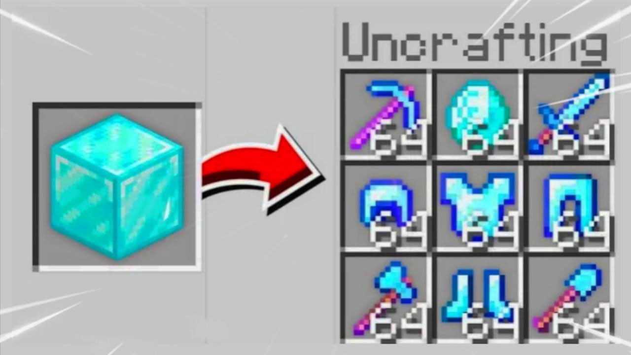 Minecraft But Crafting Is Reversed Youtube