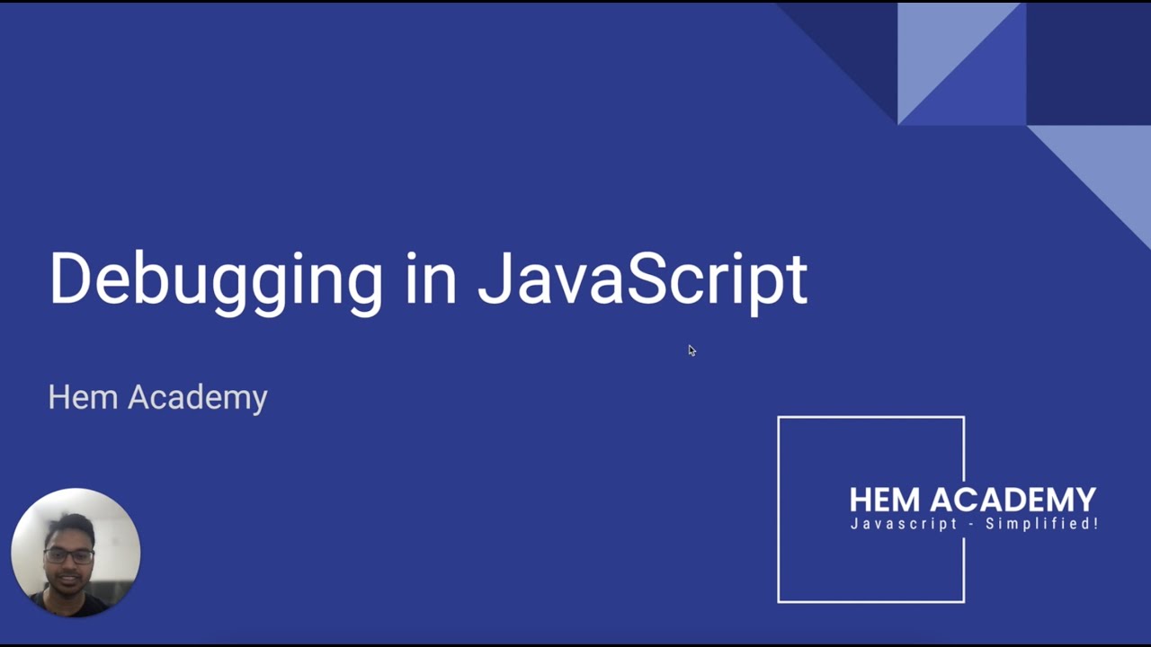 How To Debug Javascript In The Browser Youtube