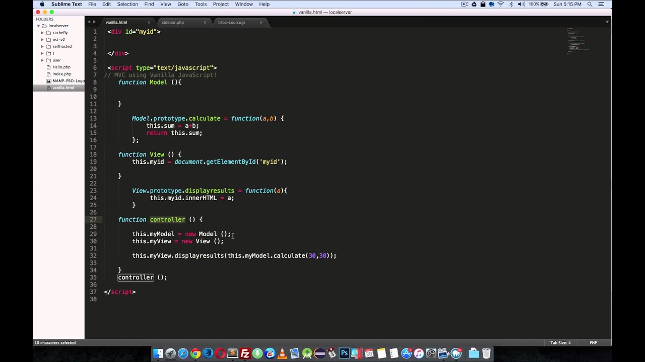 Mvc Using Vanilla Javascript Youtube
