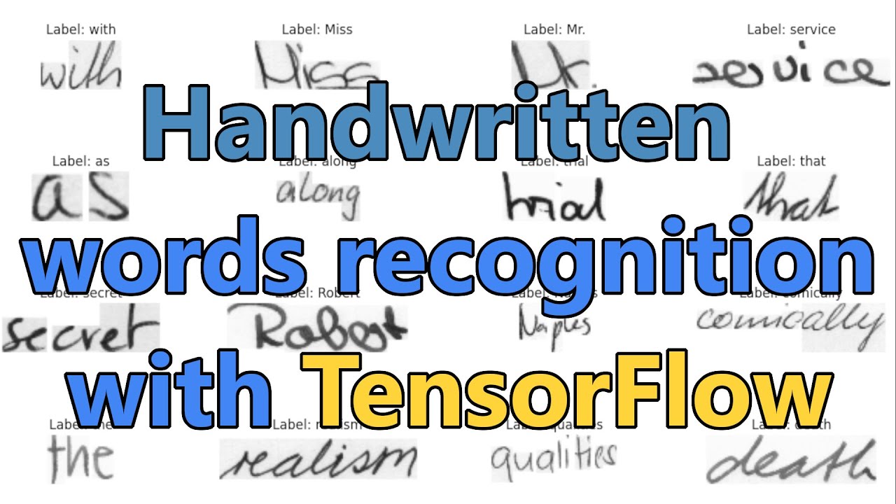 Step By Step Handwriting Recognition Tutorial Using Tensorflow Youtube