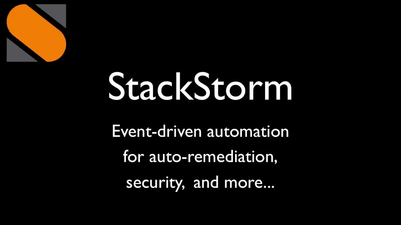 Stackstorm 101 Event Driven Automation Youtube