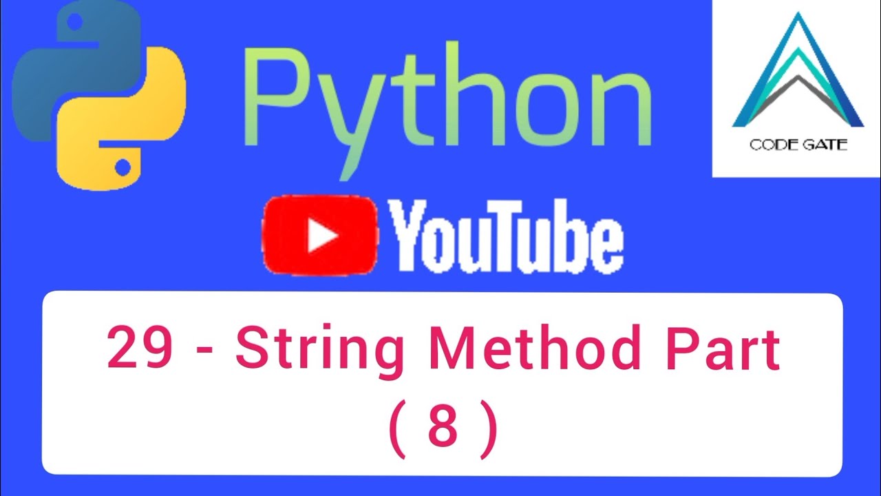 ٢٩ شرح String Method Part 8 Youtube