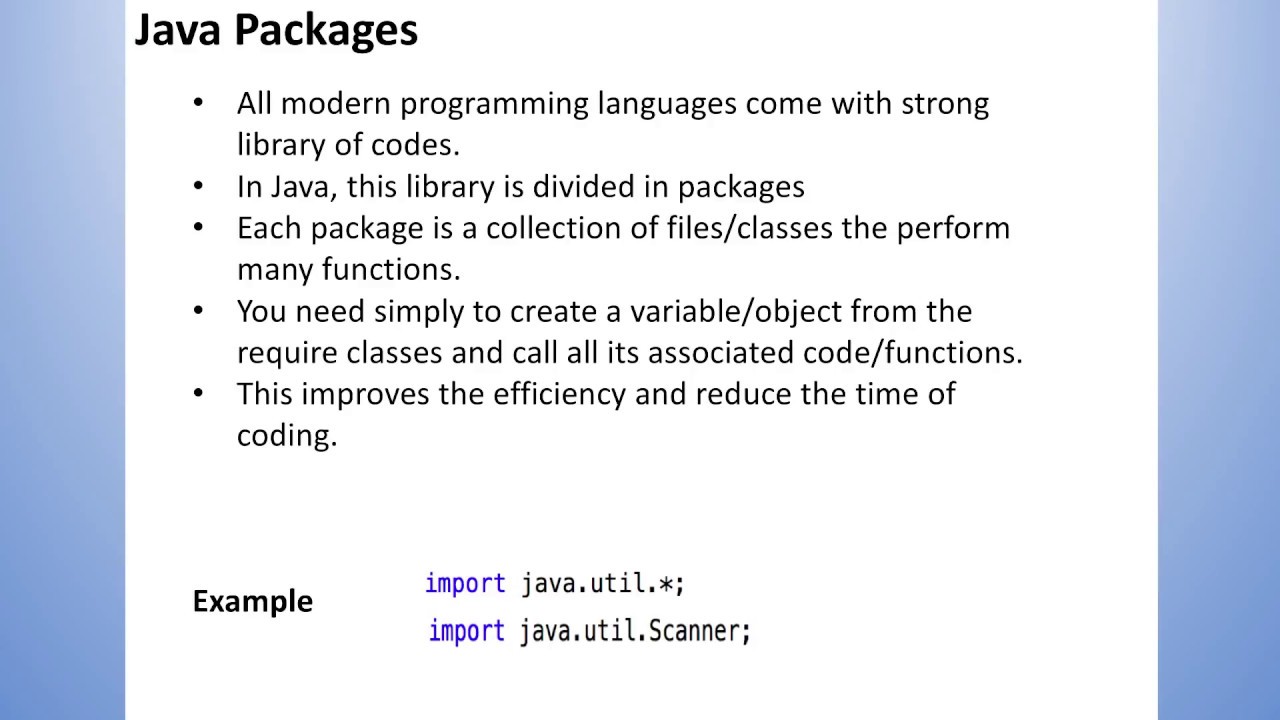 Java Packages Youtube