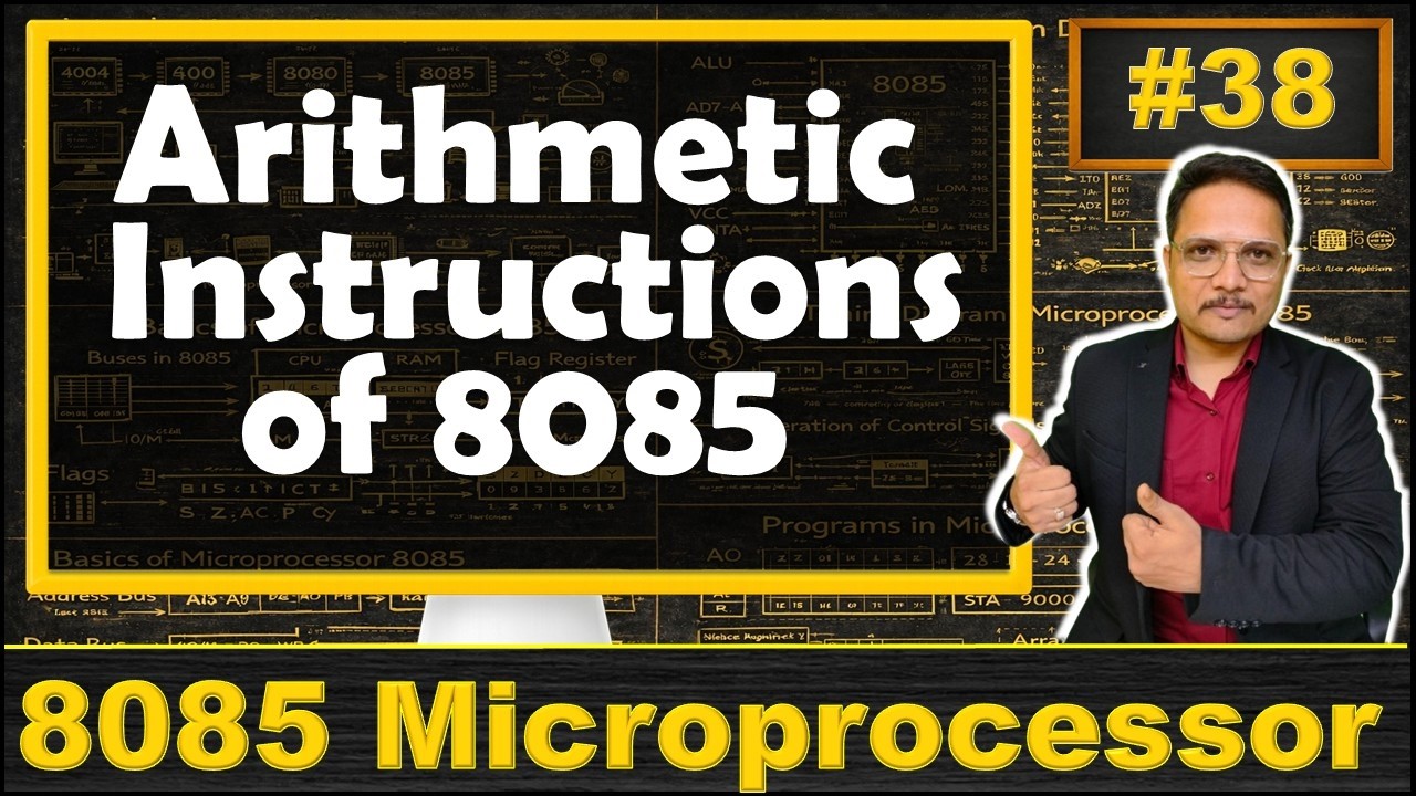 Arithmetic Instructions In Microprocessor 8085 Examples Youtube