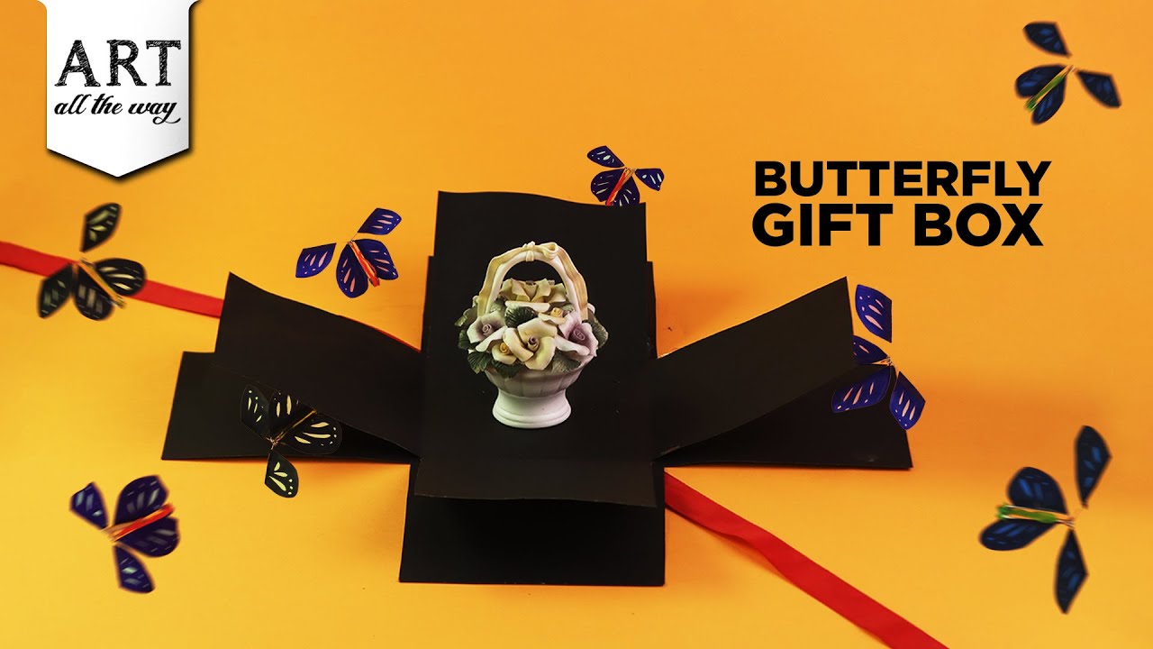 Gift Box How To Create An Epic Butterfly Gift Box Exploding