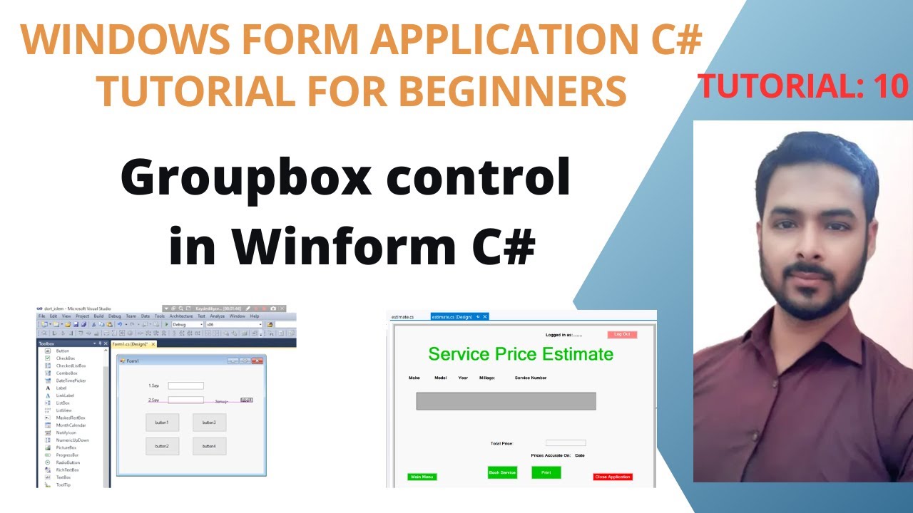 Tutorial 10 Groupbox Control In Winform C Youtube