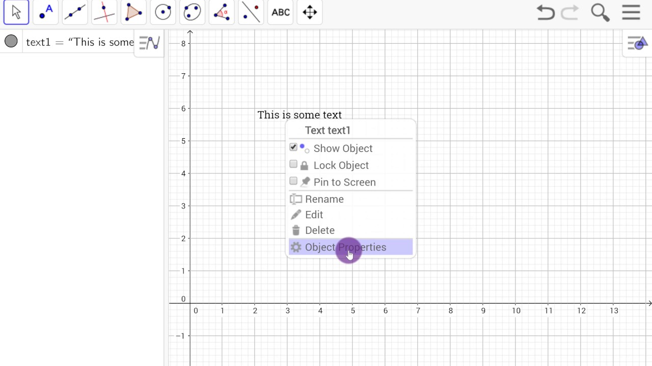 Ggb Basics Text Basics Youtube