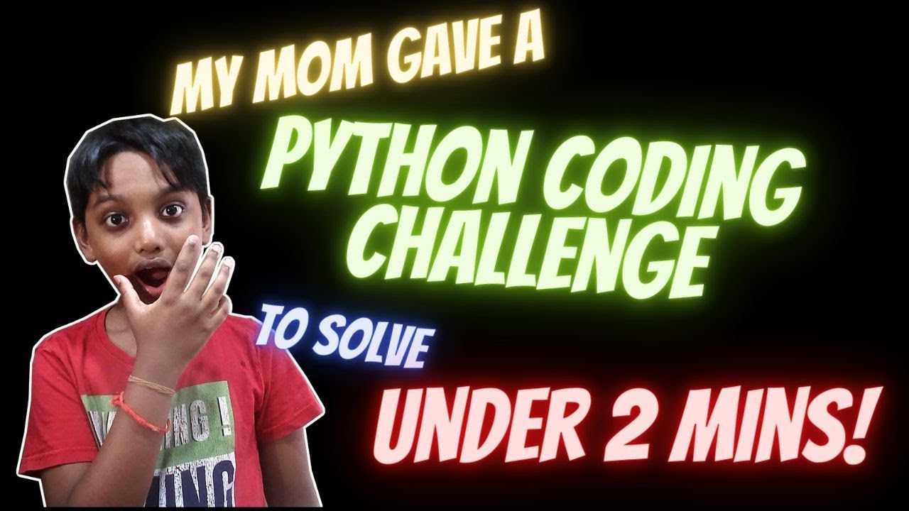 Python Coding Challenge In 2 Mins Tutorial Episode 1 Youtube
