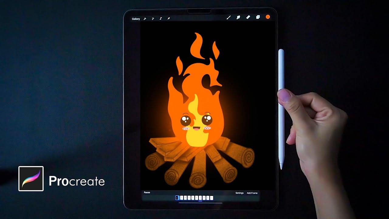Fire Animation Procreate How To Animate Fire Youtube