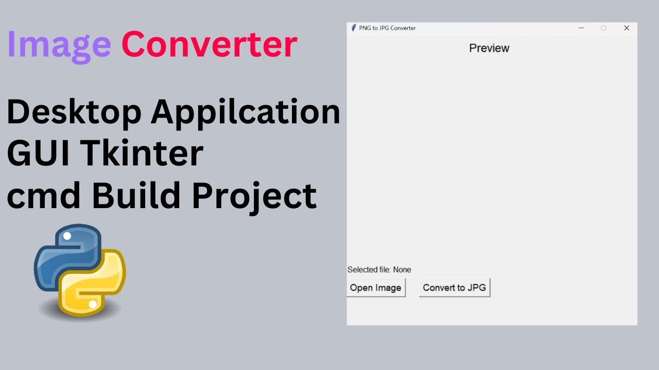 Image Converter Png To Jpg Python Project Youtube