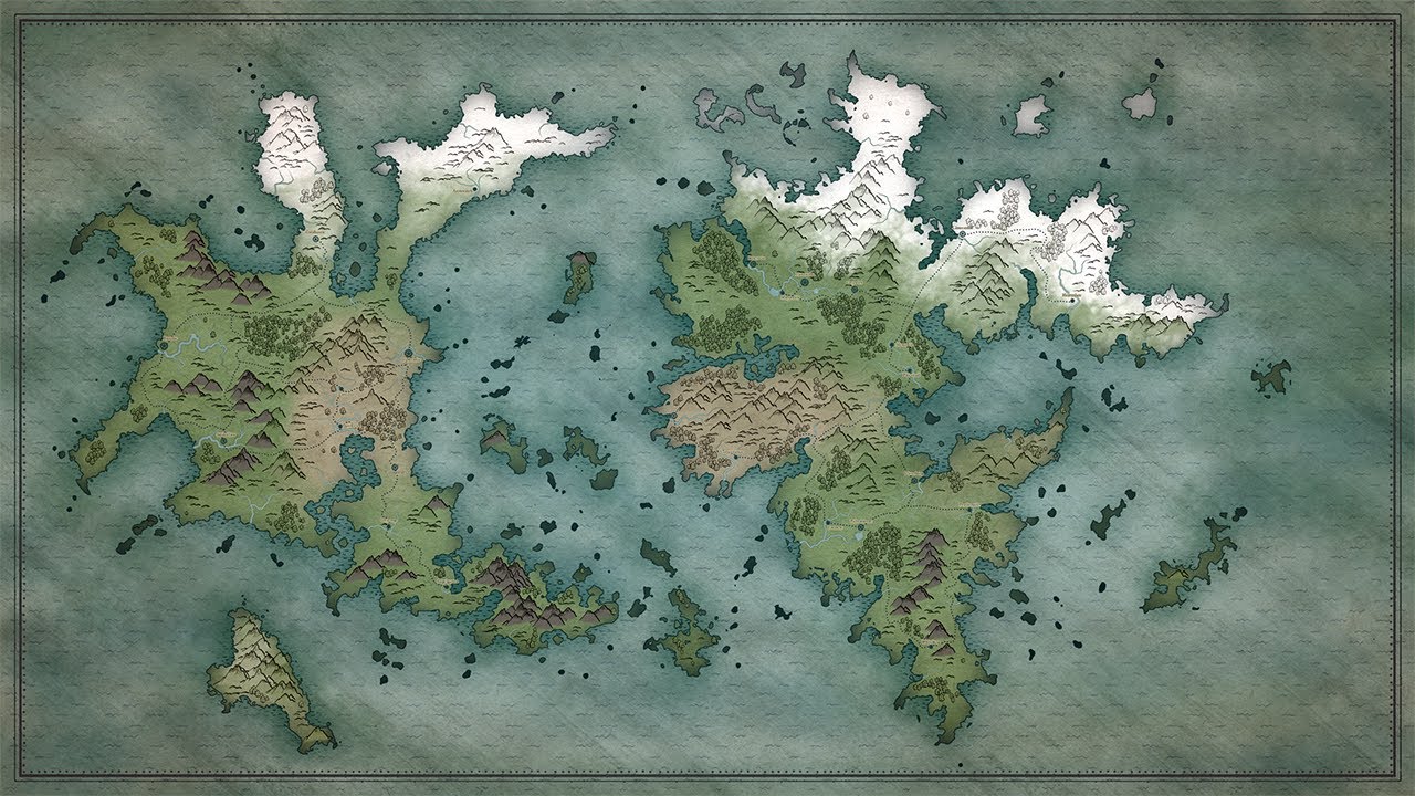 Epic Fantasy Map Timelapse Drawing Wonderdraft Youtube