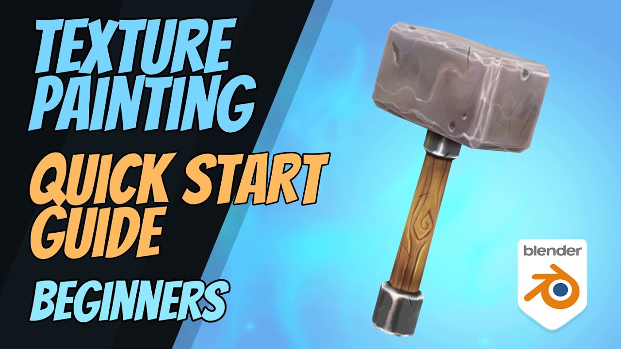 Texture Painting Quick Start Guide Blender Youtube
