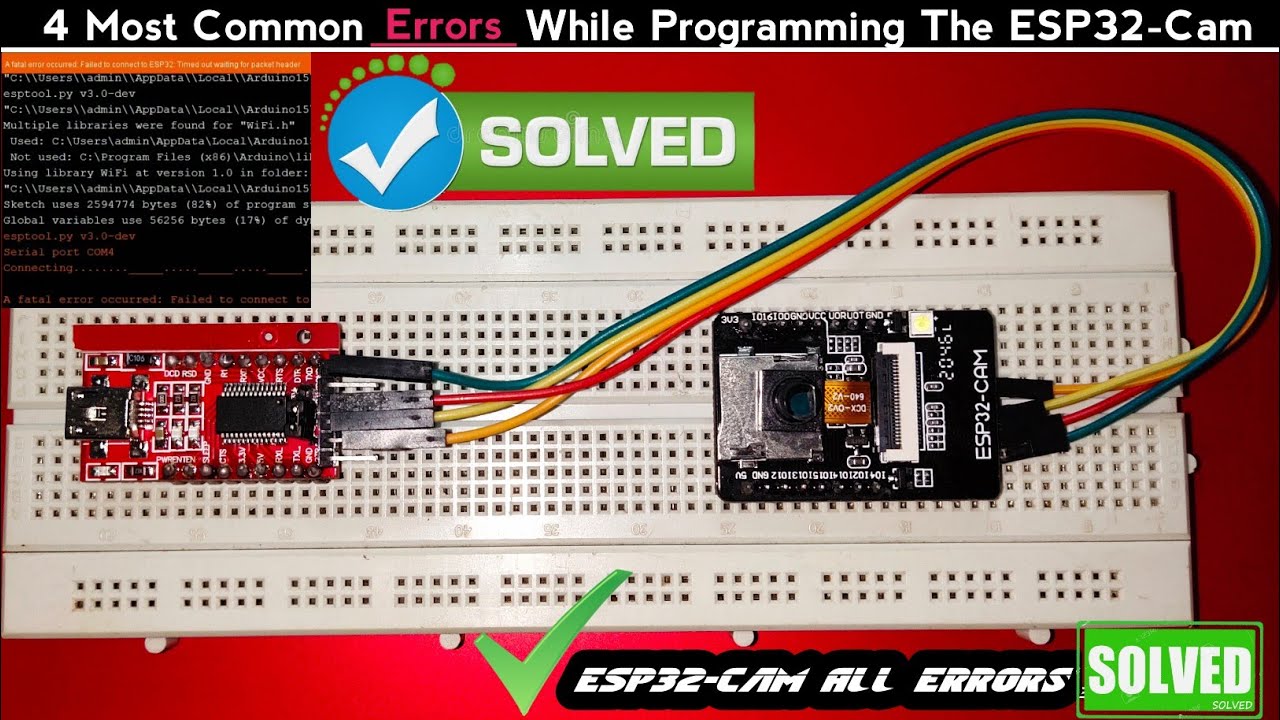 How To Solve Code Uploading Errors In Esp32 Cam Easilyрџ ґ Esp32 Cam