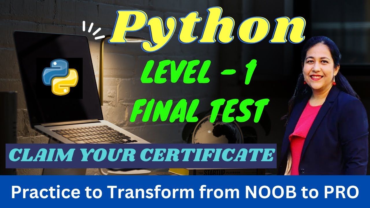 Python Level 1 Claim Your Certificate Codingforbegineers Live