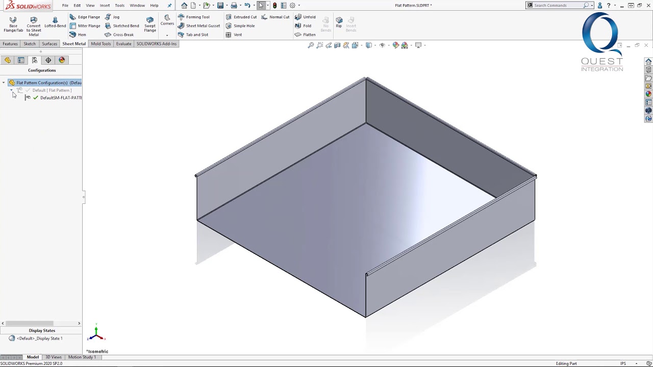 Flat Pattern Issues In Solidworks Youtube