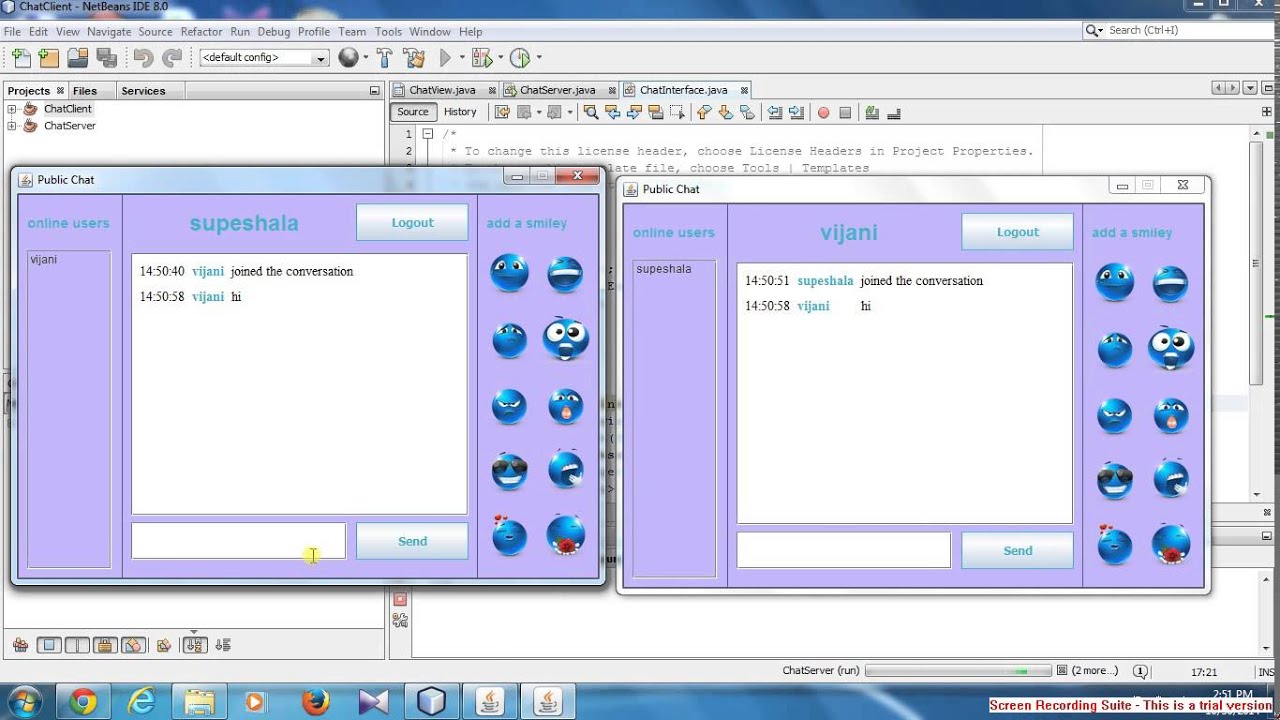 Simple Chat Server Java Rmi Youtube