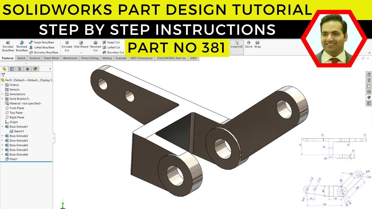 Solidworks Part Design Tutorial Step By Step 3d Modeling Guide Part