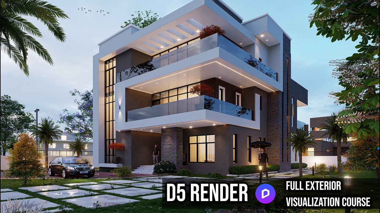 D5 Render Full Exterior Course 2 0 Beginner S Guide Youtube