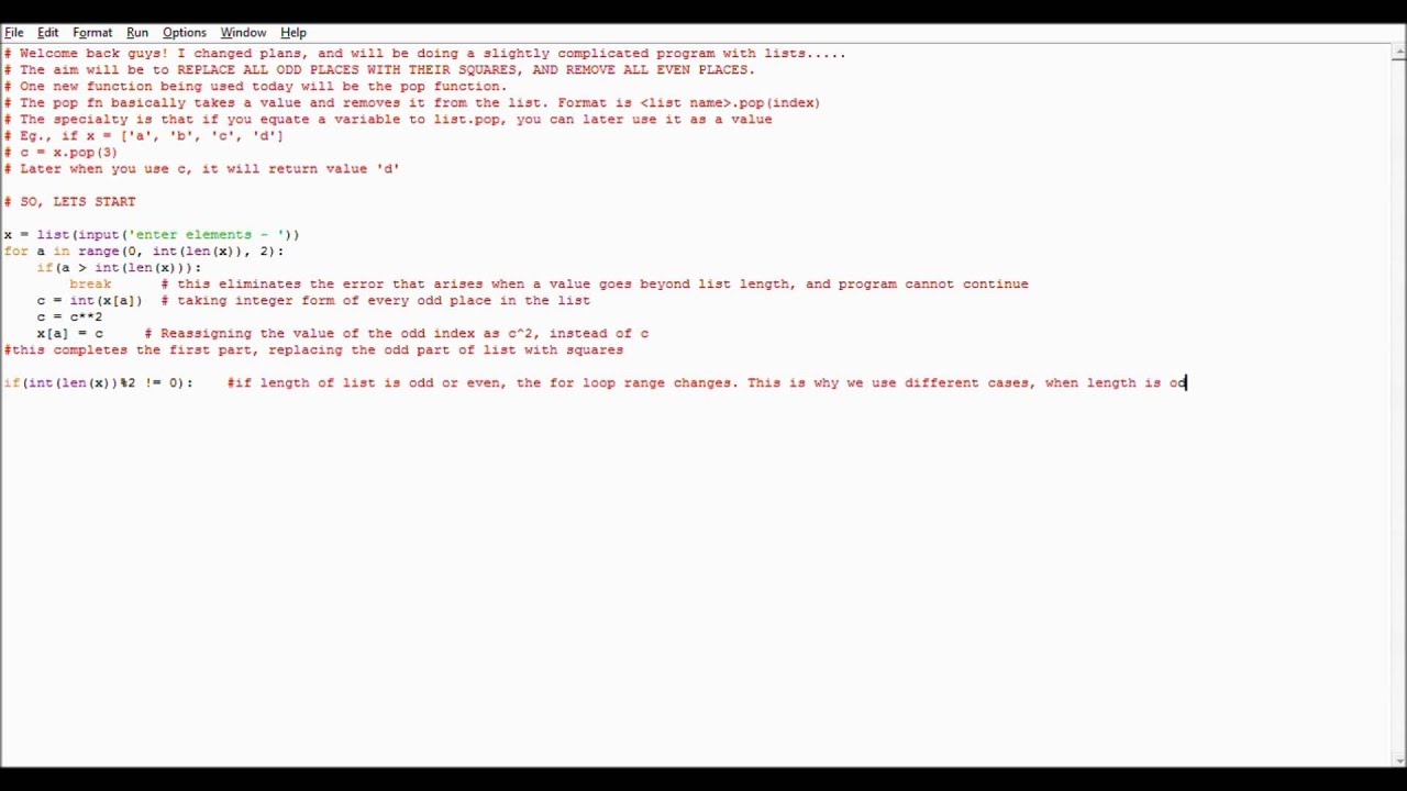 Python Pop Function Youtube