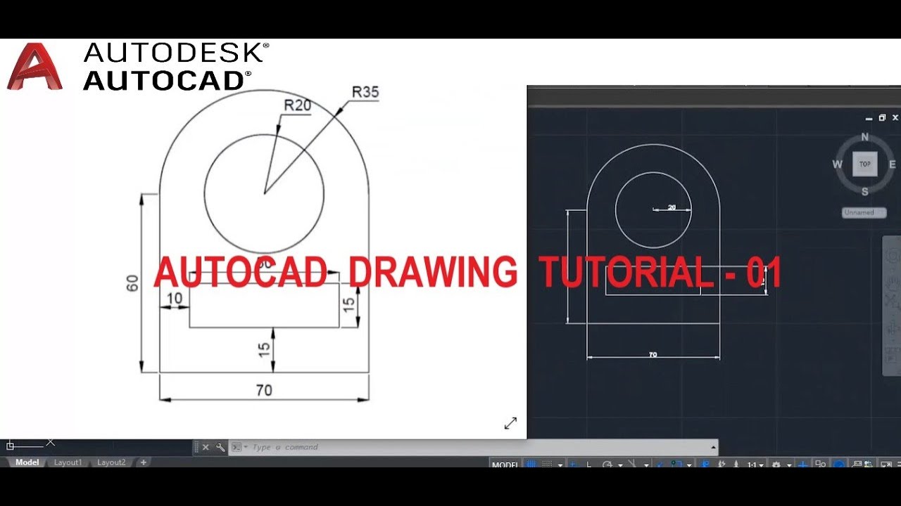 Autocad Drawing Tutorial 01 Youtube