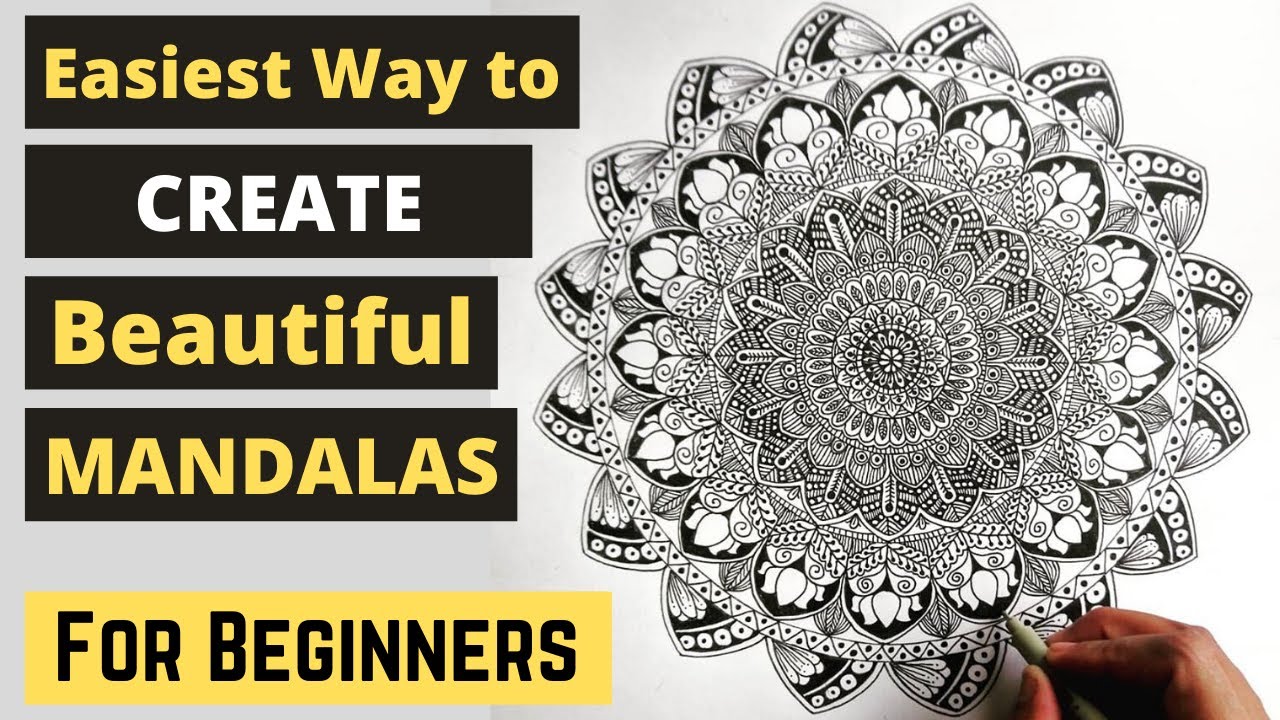Easy Mandala For Beginners Step By Step Tutorial