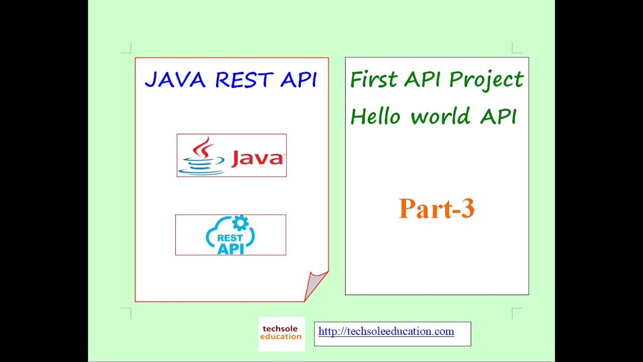 Java Rest Api Part 3 First Api Development Youtube