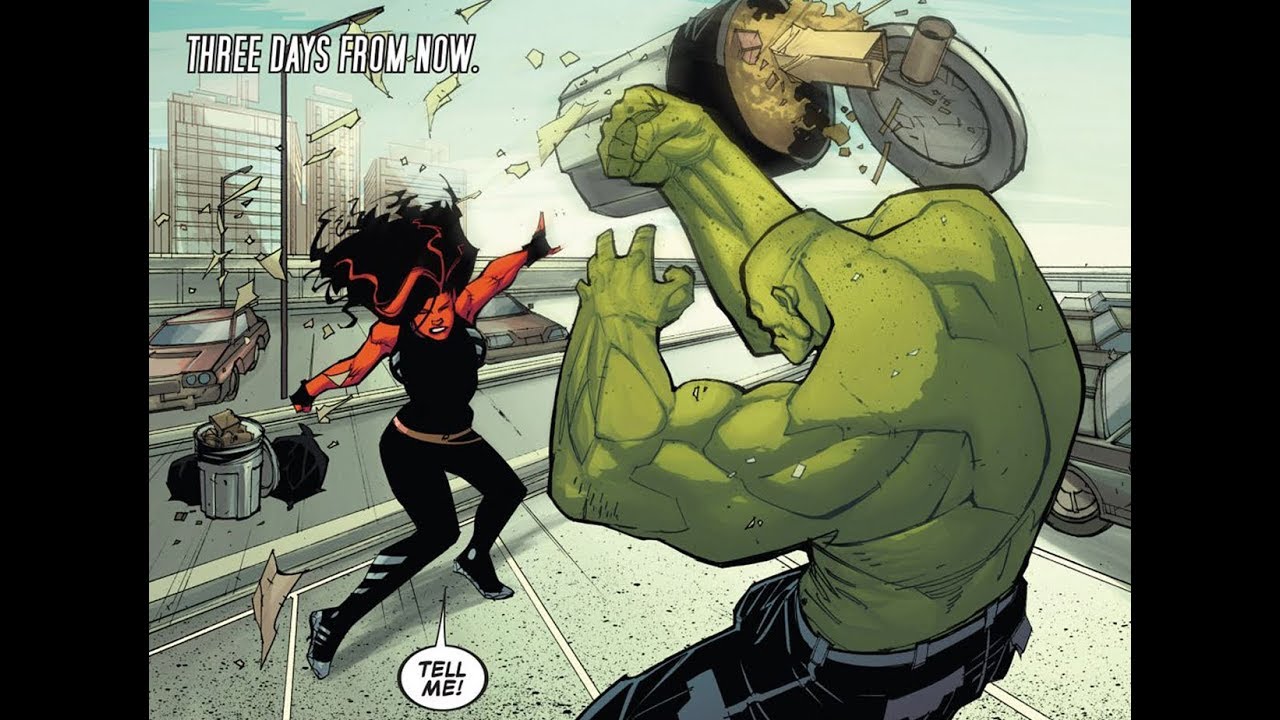Red She Hulk And Hulk