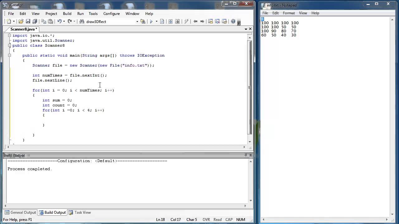 Scanner Class 3 Part 3 Reading Text Files Java Youtube