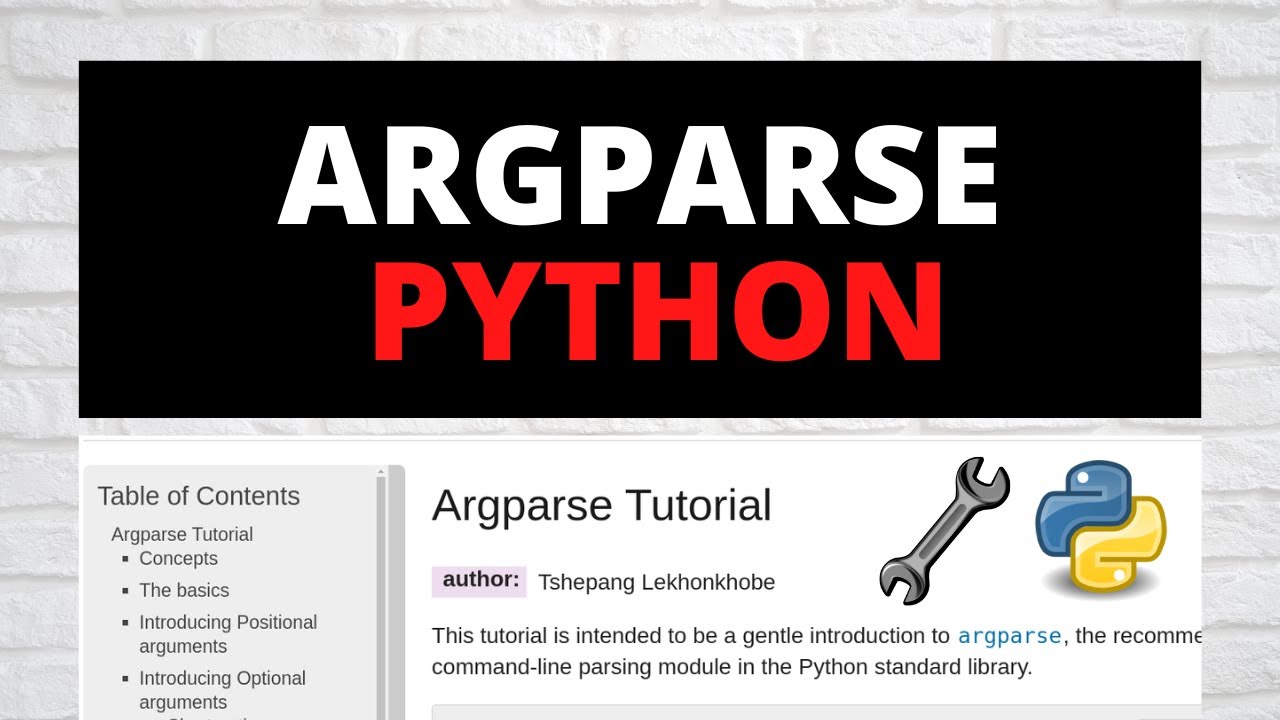 Argparse Tutorial Python Youtube
