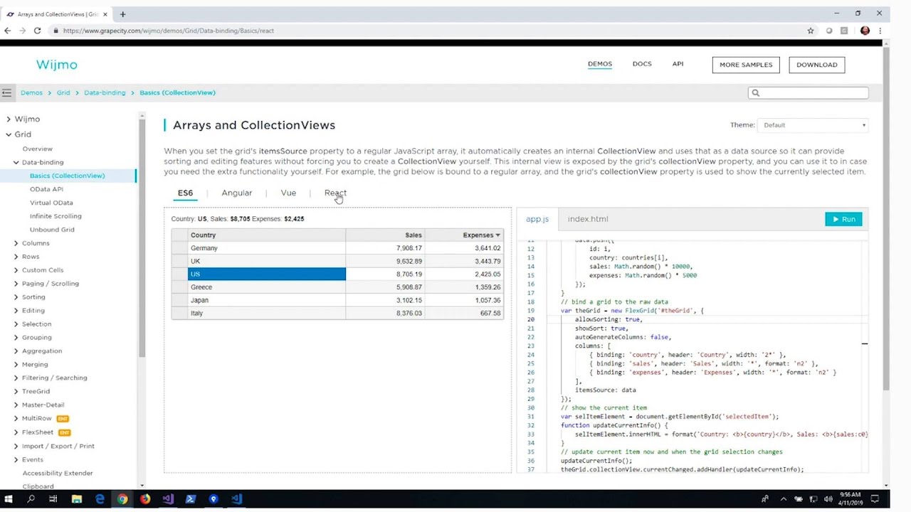 Wijmo 2019 V1 Youtube