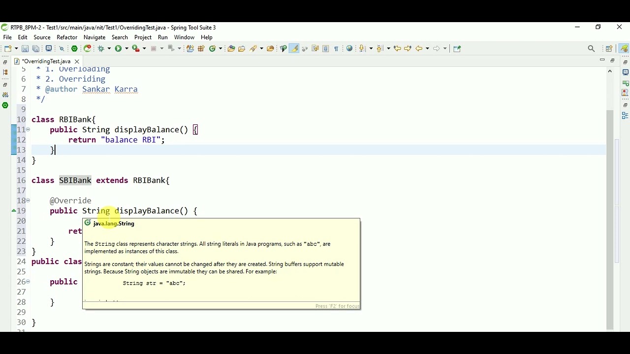 Polymorphism Java Interview Programs Youtube