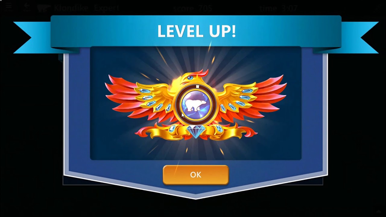 Microsoft Solitaire Collection Klondike Reaching Level 100 Youtube
