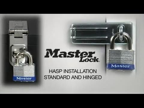 Master Lock Hasp Installation Standard And Hinged Hasps Youtube