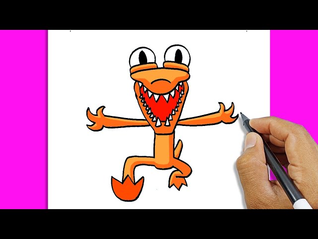 Drawing Rainbow Friends Orange Rainbow Friends Drawing Videos For Kids