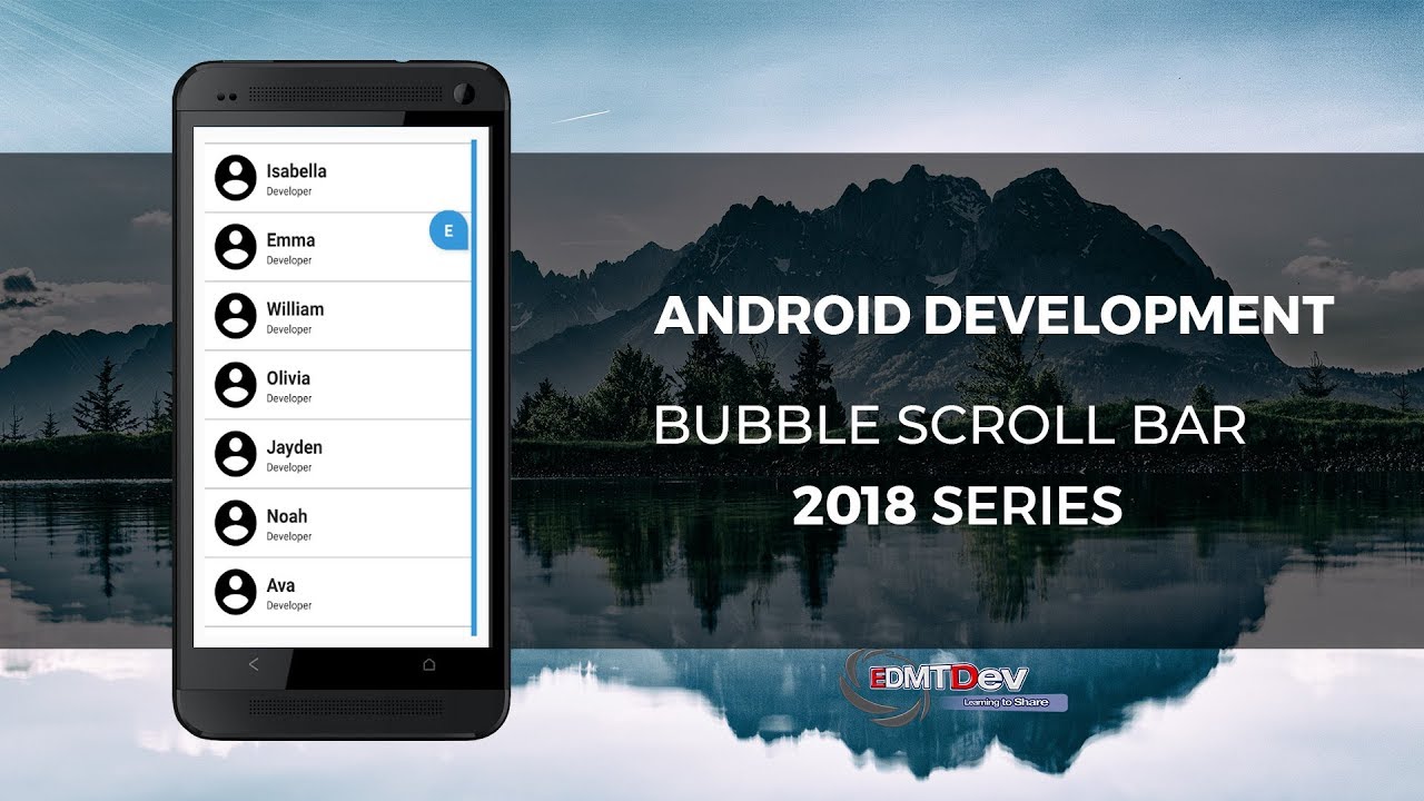 Android Tutorial Studio Bubble Scroll Bar Youtube