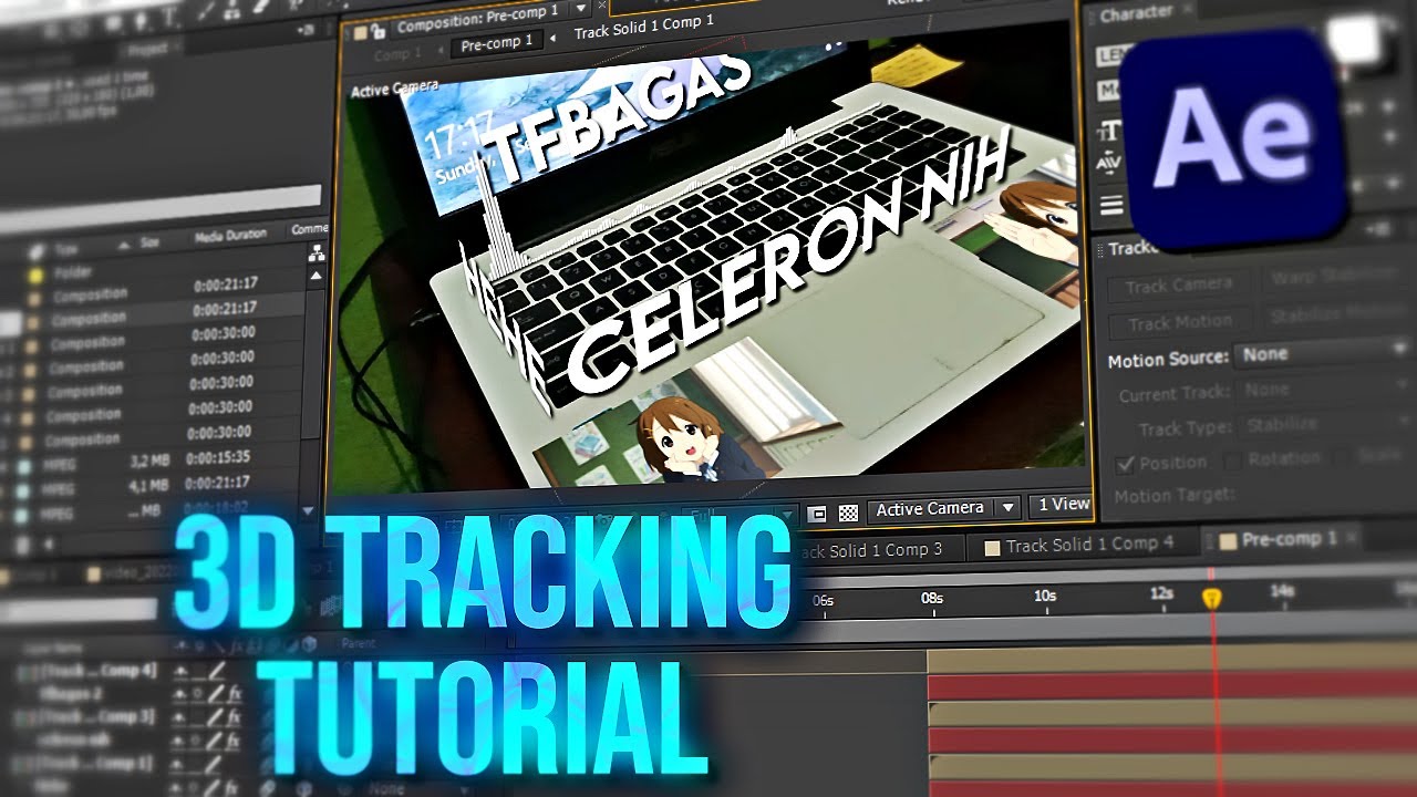 Tutorial 3d Tracking Di After Effects Youtube