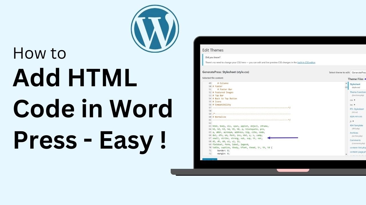 How To Add Html Code In Wordpress Quick Simple Youtube