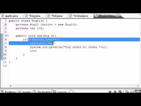 Java Programming Tutorial 59 Class To Hold Objects Youtube