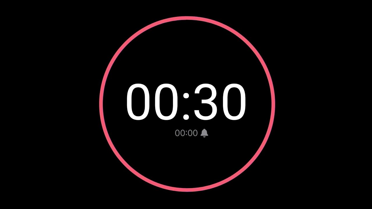 30 Second Countdown Timer Iphone Timer Style Youtube