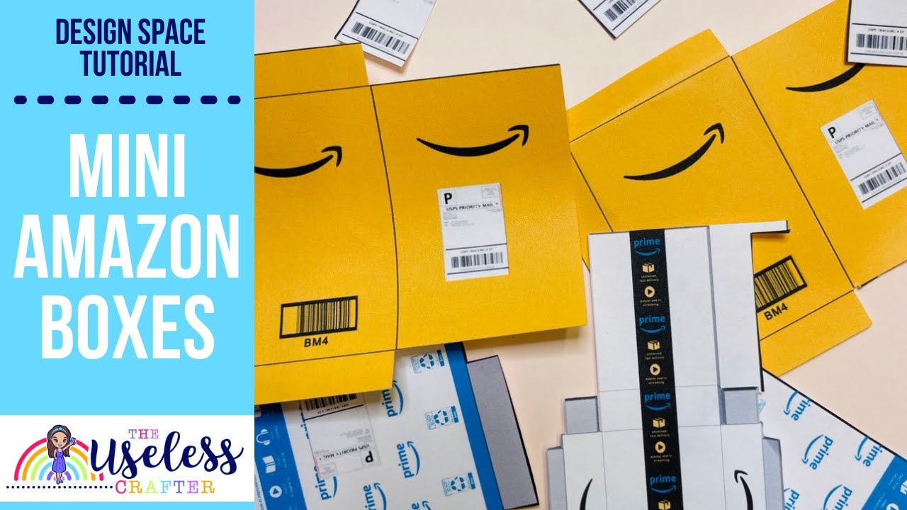 Diy Mini Amazon Boxes And Packages Cricut Design Space Tutorial