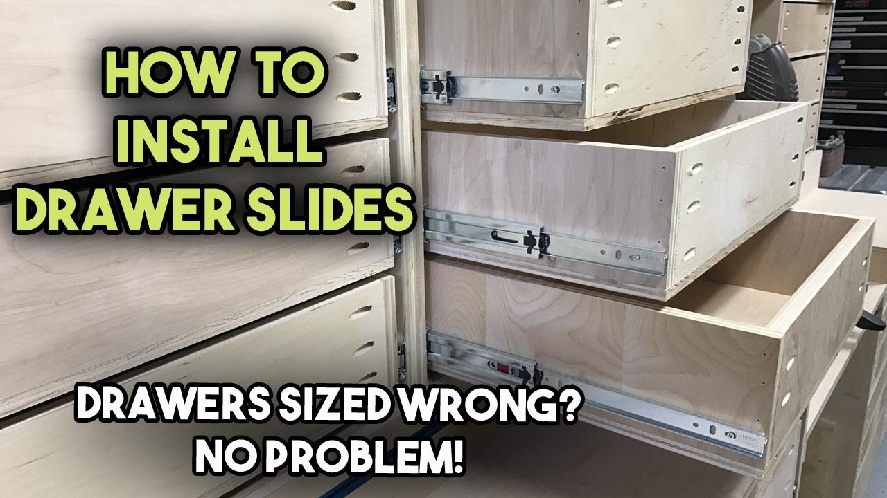 How To Install Drawer Slides Youtube