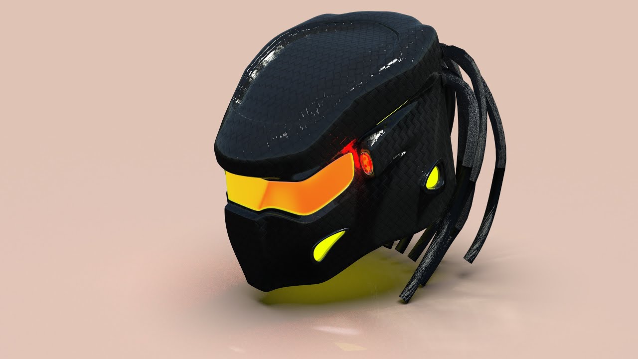 Modelling The Predator Mask In Blender A Time Lapse Youtube