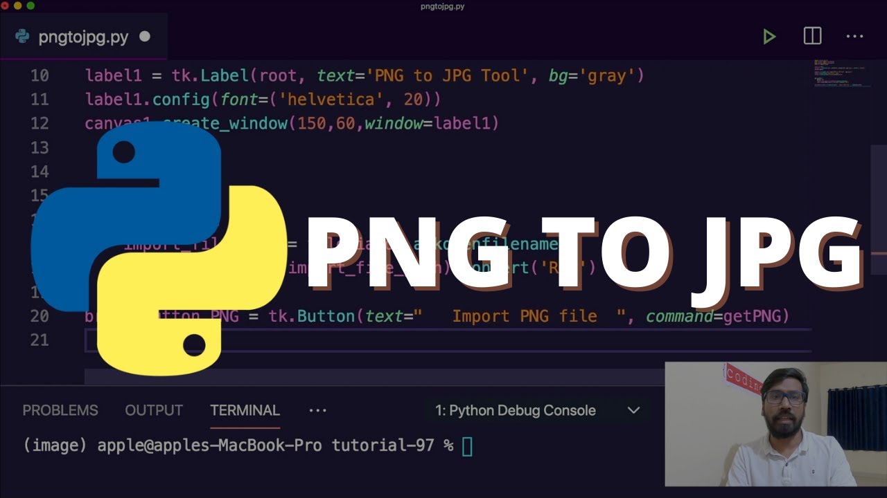 43 Convert Png To Jpg In Python Python Project 8 Youtube