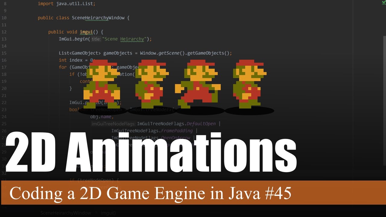 2d Animations Coding A 2d Game Engine In Java 45 Youtube
