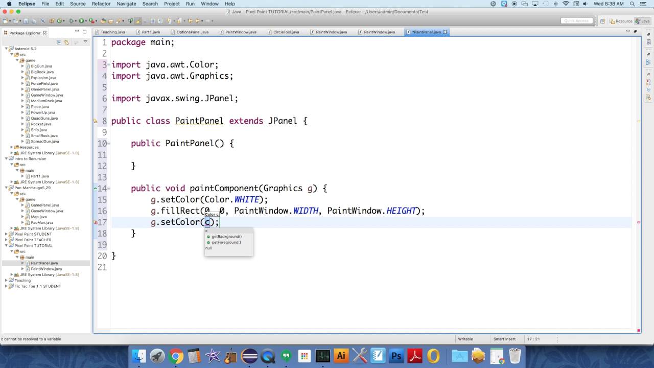 Java Pixel Paint 2 The Panel Youtube